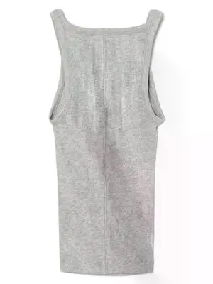 RE/DONE Ribbed Knit Tank Top - Grey