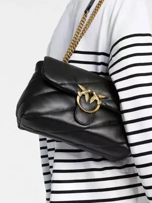 Pinko Medium Classic Love Bird Detail Shoulder Bag