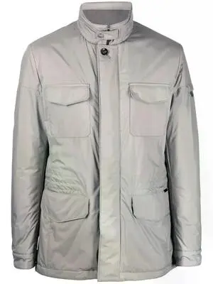 MOORER Long-sleeve Padded Jacket - Grey