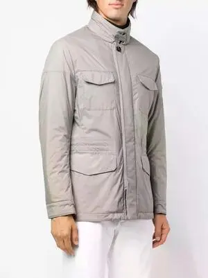 MOORER Long-sleeve Padded Jacket - Grey
