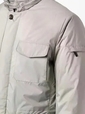 MOORER Long-sleeve Padded Jacket - Grey