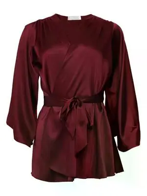 FLEUR DU MAL Angel-sleeve Robe - Red
