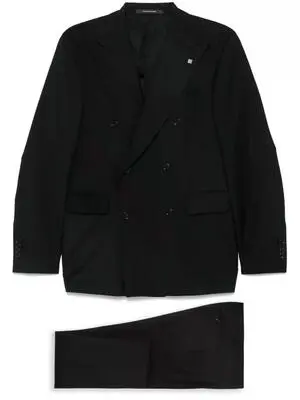 Tagliatore Virgin Wool Suit - Black