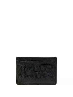 TOM FORD Logo-print Leather Card Holder - Black
