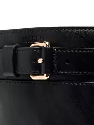 Moschino Tie Me Belted Bucket Bag