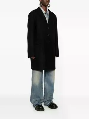 Dsquared2 Single-breasted Virgin Wool Blend Coat