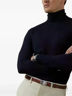 Ralph Lauren Purple Label Roll-neck Cashmere Pullover - Blue