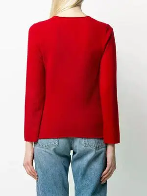 Play Comme Des Garcon Heart Appliqué Sweater - Red