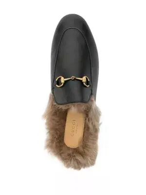 Gucci Princetown Shearling Mules