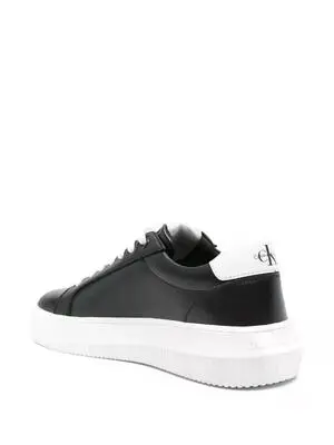 Calvin Klein Logo-print Leather Sneakers