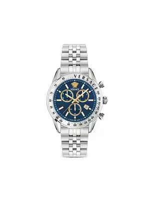 Versace Chrono Master 44mm Watch - Blue