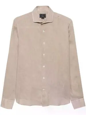 ORIAN Long-sleeve Linen Shirt - Neutrals