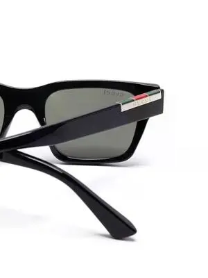 Gucci Rectangular-frame Sunglasses - Black