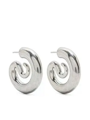 PANCONESI Small Serpent Earrings - Silver