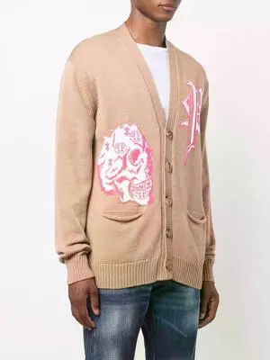 Philipp Plein Merino Wool Cardigan