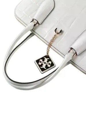 Tory Burch Swing Crocodile-embossed Tote Bag
