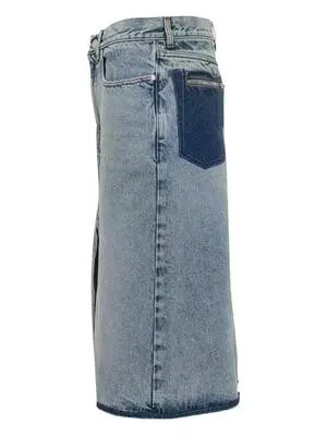 Stella McCartney Asymmetrical Denim Skirt