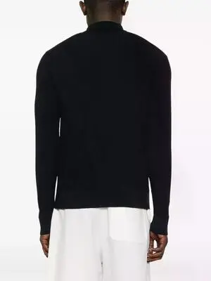 Brioni Ribbed-knit Polo Shirt