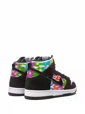 Nike Dunk High Tv Signal Sneakers - Black