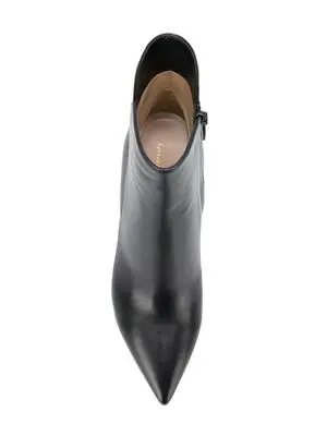 GIANVITO ROSSI Levy Leather Ankle Boots