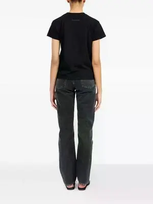 MAISON MARGIELA Round Neck T-shirt With Signature Numbers Motif