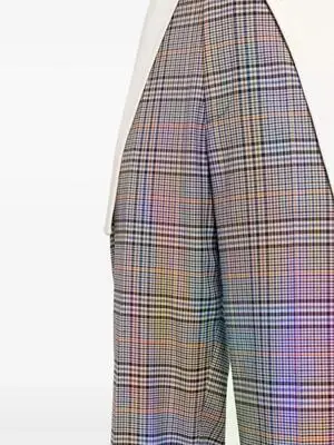 DONDUP Micaela Checked Tapered Trousers