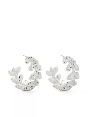 Magda Butrym Crystal Drop Earrings - Silver