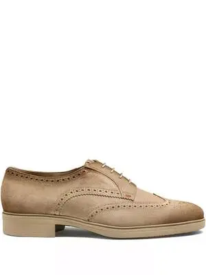 Santoni Leather Brogues - Neutrals