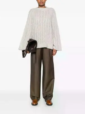 Brunello Cucinelli Cable-knit Wool-mohair Blend Sweater