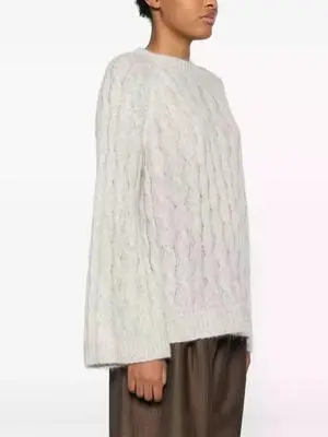 Brunello Cucinelli Cable-knit Wool-mohair Blend Sweater