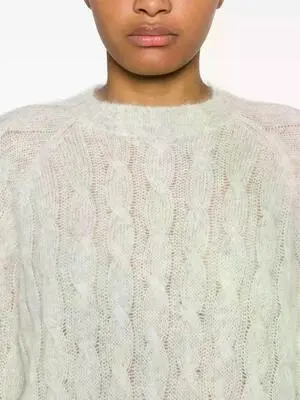 Brunello Cucinelli Cable-knit Wool-mohair Blend Sweater