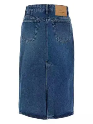 AMI Paris Pencil Denim Skirt