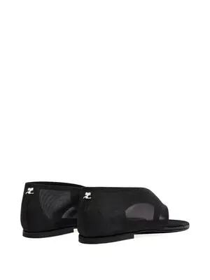 COURREGES Mesh Thong Sandals