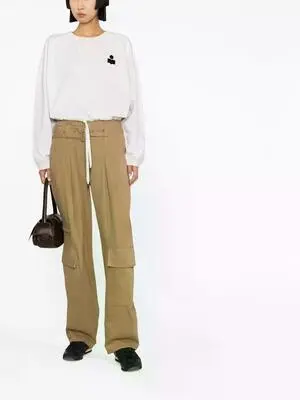 MARANT ETOILE Margo Cropped Sweatshirt - Neutrals
