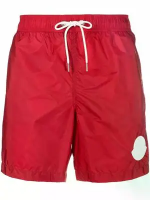 Moncler Logo-patch Swim Shorts - Red