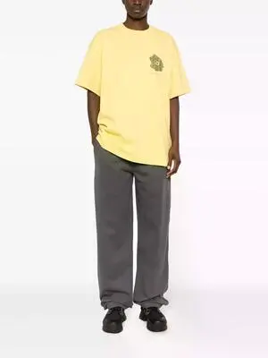 OBJECTS IV LIFE Logo Print Cotton Track Pants