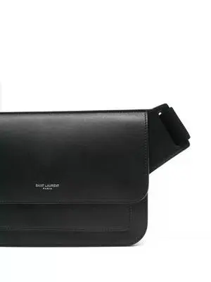 Saint Laurent Logo-stamp Leather Belt Bag