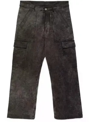 Rick Owens Distressed Cargo Trousers - Brown