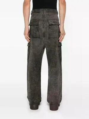 Rick Owens Distressed Cargo Trousers - Brown