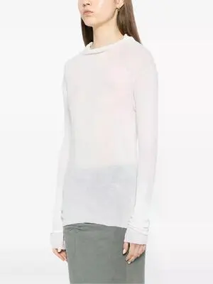 JAMES PERSE Long-sleeve Ribbed Knit Sweater - Neutrals