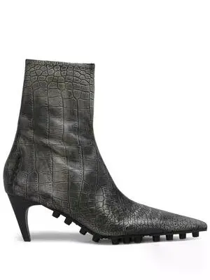 Marni Spike Crocodile-effect Leather Boots