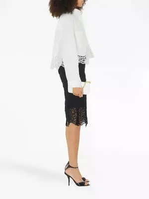Burberry Macramé-lace Pencil Skirt