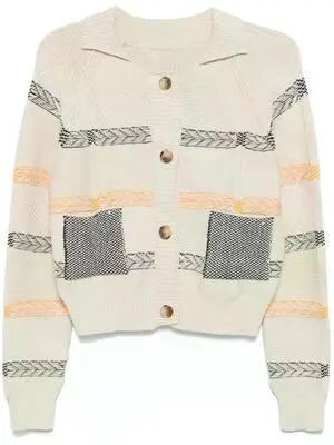 Henrik Vibskov Stitch Cardigan - Neutrals