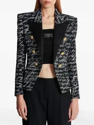 Balmain Love Letter Tailored Jacket