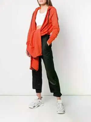 BEN TAVERNITI UNRAVEL PROJECT Tie-front Hooded Jacket