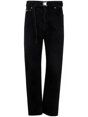 Sacai Belted Straight Jeans