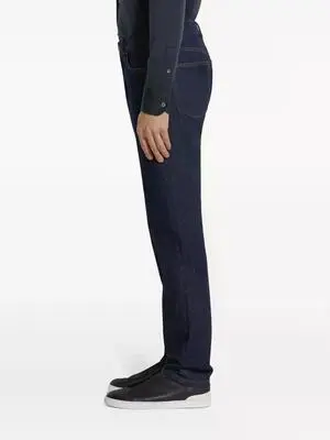 Zegna Roccia Rinse-washed Jeans - Blue