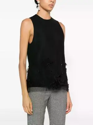 Viktor & Rolf Floral-embroidered Tulle Blouse
