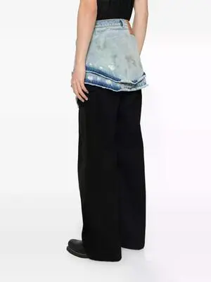 EGONLAB Layered Denim Skirt