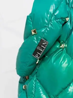 Philipp Plein Quilted Studded Padded Coat